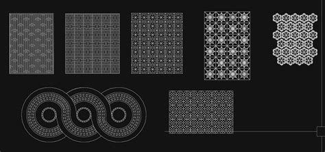 Seamless Geometrical Pattern Blocks • Designs Cad