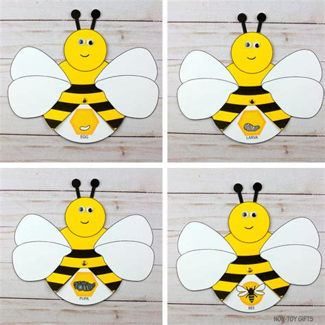 Bee Life Cycle Wheel Spinner Craft And Activity Honey Bee Life Cycle