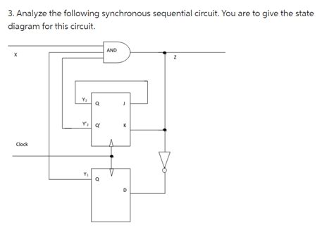 solved 3 analyze the following synchronous sequential