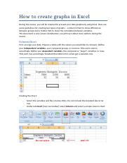 How To Create Graphs In Excel Step By Step Guide For Students Course Hero