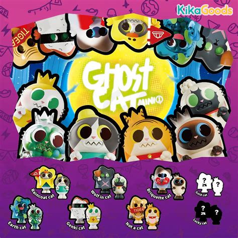 Jinart X Paws Nova Ghost Cat Series Mini Blind Box Kikagoods
