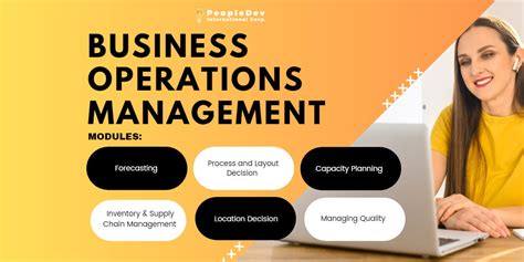 Business Operations Management Peopledev Intl Corp