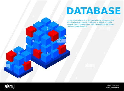 Isometric Digital Technology Web Banner Big Data Machine Learning