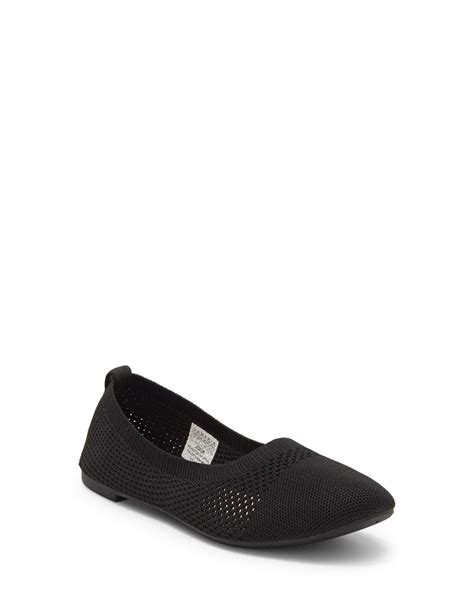 Danskin Vision Knit Ballet Flat In Black Lyst