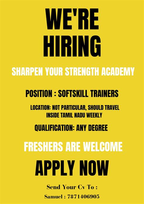 Wilson Nithyanandham On Linkedin Freshers Are Welcome