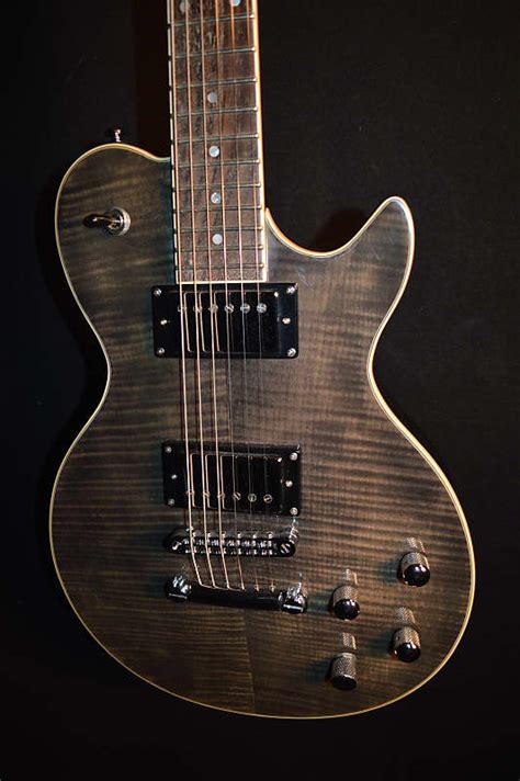 Sublime Guitar Co Sgc Millennia Flame Maple Trans Black Reverb