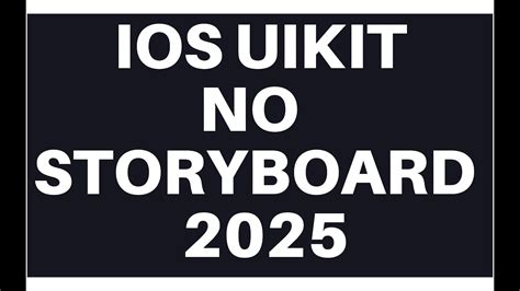 Uikit No Storyboard Tutorial 2025 Ios App Development Without Storyboards Youtube
