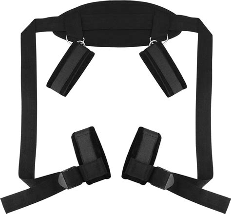Double Couple Bdsms Bed Restraints Kit Wrist Leg Restraint System Hand And Ankle Cuff Bed