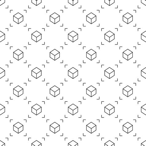 Premium Vector Cube Seamless Vector Pattern Ar Background
