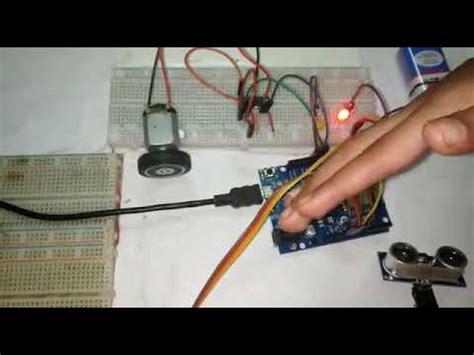 Control DC Motor Using Arduino Ultrasonic Distance Sensors YouTube