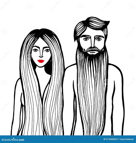 Nude Couple Couple Of Lovers Stock Vector Illustration Of Magic