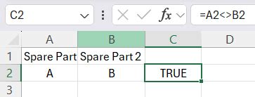 How To Use The Not Equal Operator In Excel Myexcelonline