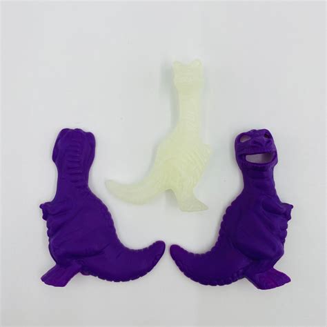 Post Fruity Pebbles The Flintstones Skele Saurus Purple T Rex 1996 L