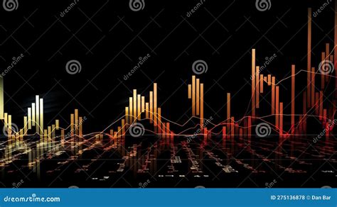 Abstract Representation Of Stock Market Chart Generative Ai Stock Illustration Illustration