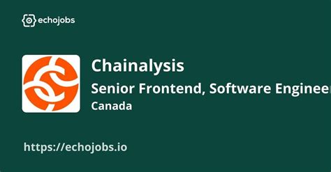 chainalysis is hiring senior frontend software engineer canada