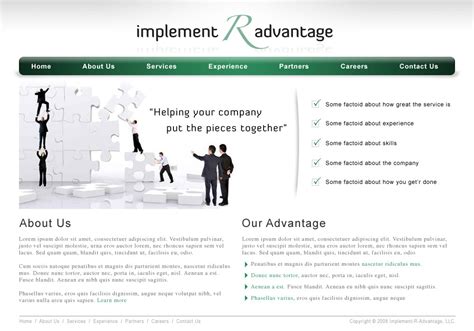 Implement R Advantage Website Behance