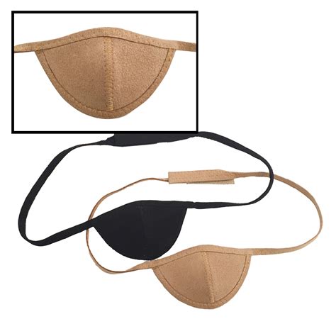 Ultrasuede Eye Patch Adjustable Strap Soft Washable Comfort For