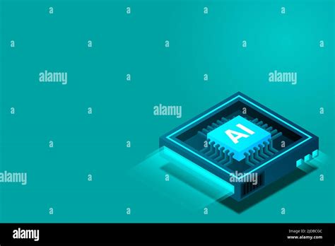 Artificial Intelligence Ai Web Banner Isometric Cloud Computing