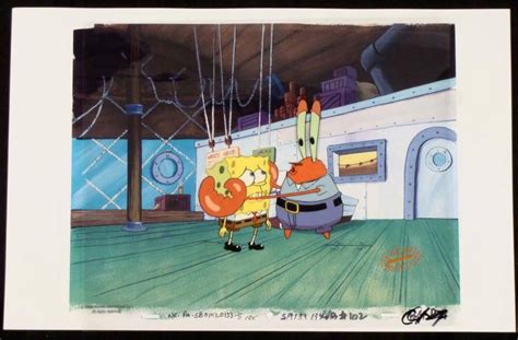 Original Cel Messed Up Animation Background Spongebob
