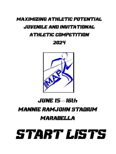 Map Start Lists Completed Merged Pdf Athletics Running