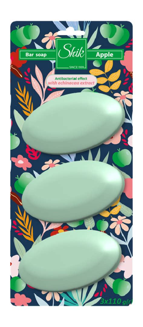 ნატურლენდი • Naturland შიკი საპონი მწვანე ვაშლი 3x110გ 330გ ბლისტერი