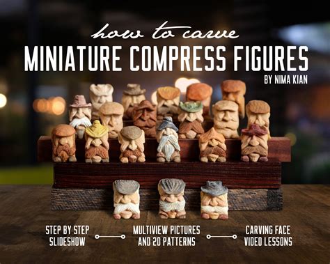 How To Carve Miniature Compress Figures Tutorial Upgraded Etsy Carving Miniature Figures