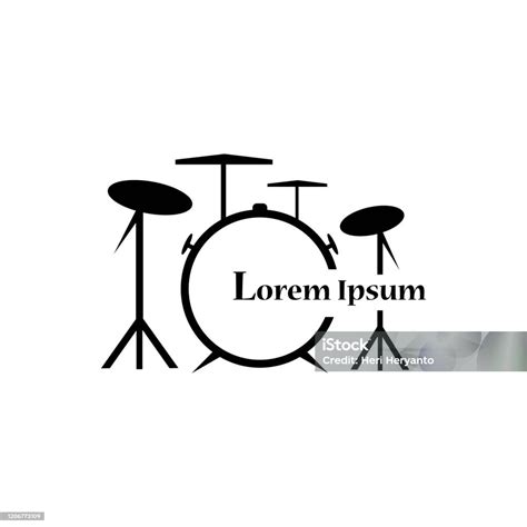 드럼 로고 디자인 템플릿 드럼 벡터 일러스트레이션 음악 상점 로고 0명에 대한 스톡 벡터 아트 및 기타 이미지 0명 계절 꽃 식물 Istock