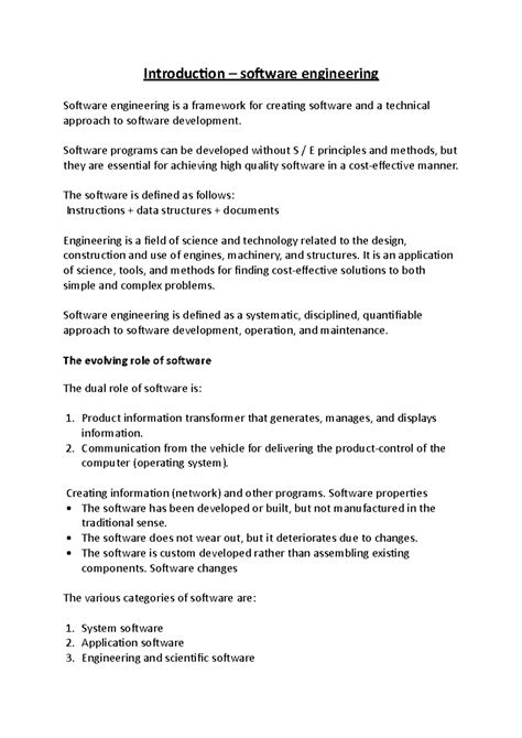 Introduction Software Engineering Introduction Software Engineering Software Engineering