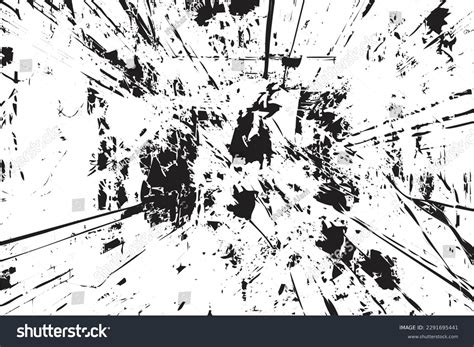 Broken Glass Texture Effect On White Stock Vector Royalty Free