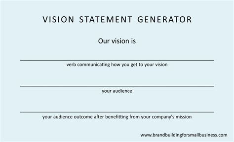 How To Write A Vision Statement Including Definitions Examples And A Vision Statement Generator