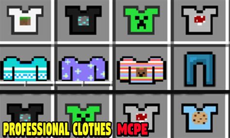 Professional Clothes Addon For Minecraft Pe Apk For Android Download
