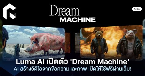 Luma Ai เปิดตัว Dream Machine Ai สร้างวิดีโอจากข้อความและภาพ เปิดให้ใช้ฟรีผ่านเว็บ