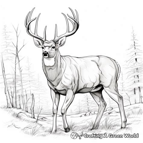 Big Buck Coloring Pages Free And Printable Big Buck Coloring Pages Free And Printable