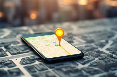 Direction Location Map Phone Tablet Smartphone Street Way City Gps Road Navigation Marker Stock