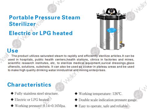 Portable Pressure Steam Sterilizer Sterilization Pot