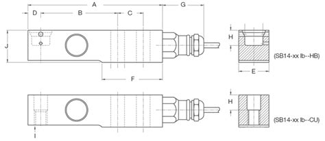 Flintec Sb14 Stainless Steel Single Ended Beam Load Cell