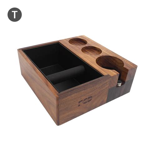 T 딜리코 58mm 우드 탬핑 거치대 넉박스 포터필터 거치대 홀더 레벨링 탬핑 감도 깊은 취향 셀렉트샵 29cm