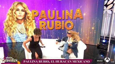 Y Ahora Sonsoles El Mayor Descuido En Directo De Paulina Rubio En Y