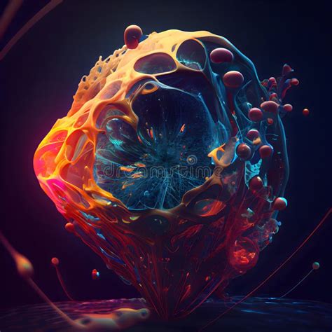 Abstract Colorful Liquid Splash A Vibrant Explosion Of Color And Form Stock Illustration