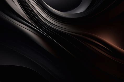 Premium Photo Dark Black Abstract Modern Background Ai Generated