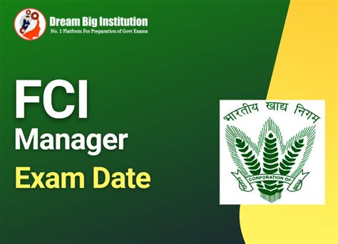 Fci Manager Exam Date 2022 Out Check Exam Schedule