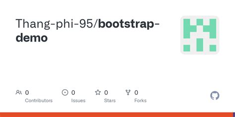 GitHub Thang Phi Bootstrap Demo