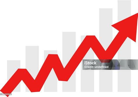 비즈니스 화살표 목표 개념 재무 성장 벡터 흰색 배경에 고립된 3d 그래프 화살표입니다 비용 절감 경제에 대한 스톡 벡터 아트 및 기타 이미지 Istock