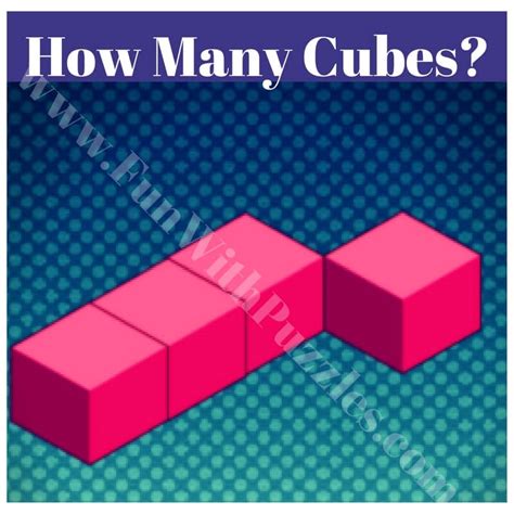 Counting The Number Of Cubes Brain Teasers With Answers Fun With Puzzles