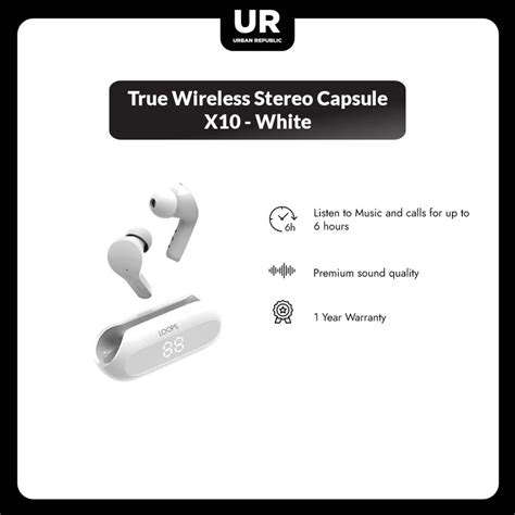 Jual Loops True Wireless Stereo Capsule X10 White Shopee Indonesia