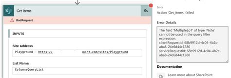 power automate filter on multiple lines of text sharepoint column