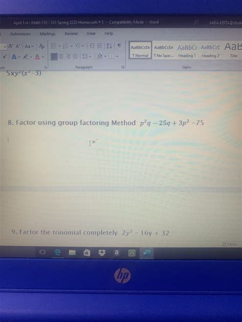 Solved April 1 4 Math 136 061 Spring 2020 Homework 5