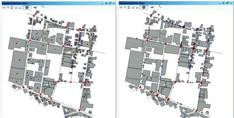 Simulation Interface Of Motorists Behaviors At Tick 0 A And 50 B A B Download Scientific