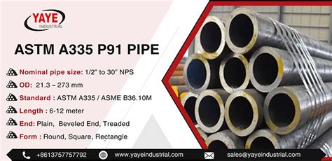 Astm A335 P91 Pipe Sa335 Grp91 Seamless Pipe Supplier