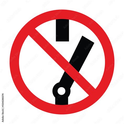 Do Not Close Electrical Switch Prohibition Sign Interlock Circuit Breaker Not Allowed Symbol